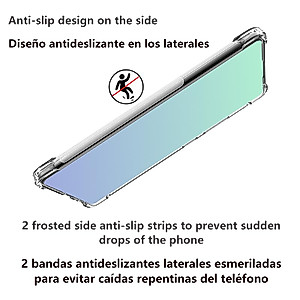 USTIYA Case for Motorola Moto ThinkPhone Clear TPU Four Corners Protective Cover Transparent Soft