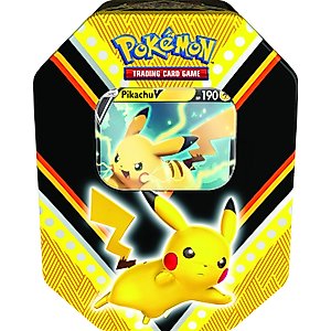 Pokémon POK80779-D6 TCG: V Powers Tin (one at Random), Mixed Colours