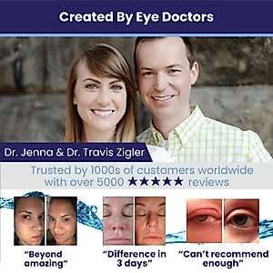 Heyedrate Lid and Lash Cleanser Spray – Gentle, Pure Hypochlorous Acid Spray for Eye Irritation - Fast Acting, Soothing Formula - Everyday Eyelid Cleansing Spray - 1 Ounce Bottle