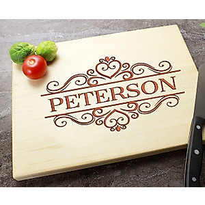 Personalized Cutting Board Custom Mr Mrs Cutting Board Wood Engraved Cutting Board