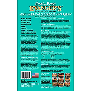 Evanger's Grain-Free Meat Lover'S Medley with Rabbit Dry Cat Food