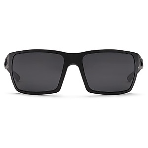 Gatorz Eyewear Marauder Sunglasses - Black Cerakote with Black Logo Smoke Polarized Lens