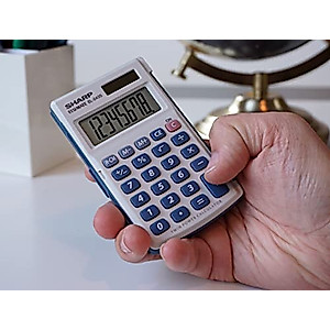 Sharp Electronics 8-Digit Twin Powered Calculator (EL-243S/EL-243SB)