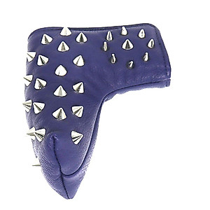 HISTAR 1pcs Golf Genuine Leather Blade Putter Cover for Odyssey Scotty Cameron (Blue)