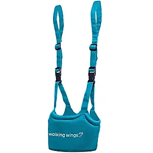 UpSpring Baby Walking Wings Learn to Walk Assistant, Blue, Handheld Baby Walker Harness for Babies and Toddlers