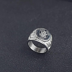 Military Ring United States US Army Men Rings Stainless Steel Jewelry