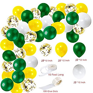Graduation Party Decorations Green Yellow White 2023/Green Yellow Balloons/Green Tractor Birthday Party/Lemonade Party Decorations/Green Yellow Birthday Party Decorations 40pcs