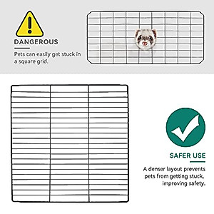 YITAHOME Cat Cage Indoor Cat Enclosures DIY Cat Playpen Metal Kennel with Extra Large Hammock for 1-2 Cats, Ferret, Chinchilla, Rabbit, Small Animals