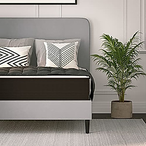 Flash Furniture Dream 10" Hybrid Spring and Foam Mattress in a Box, High Density Foam and Spring Hybrid Mattress for Pressure Relief, Full