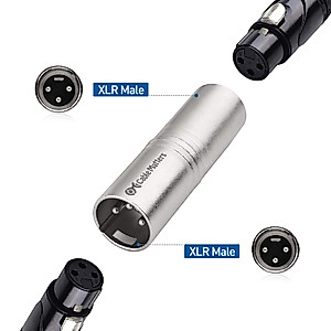 Cable Matters 2-Pack XLR Male to Male Adapter, XLR Coupler, XLR to XLR Gender Changer, XLR Adapter - Male to Male