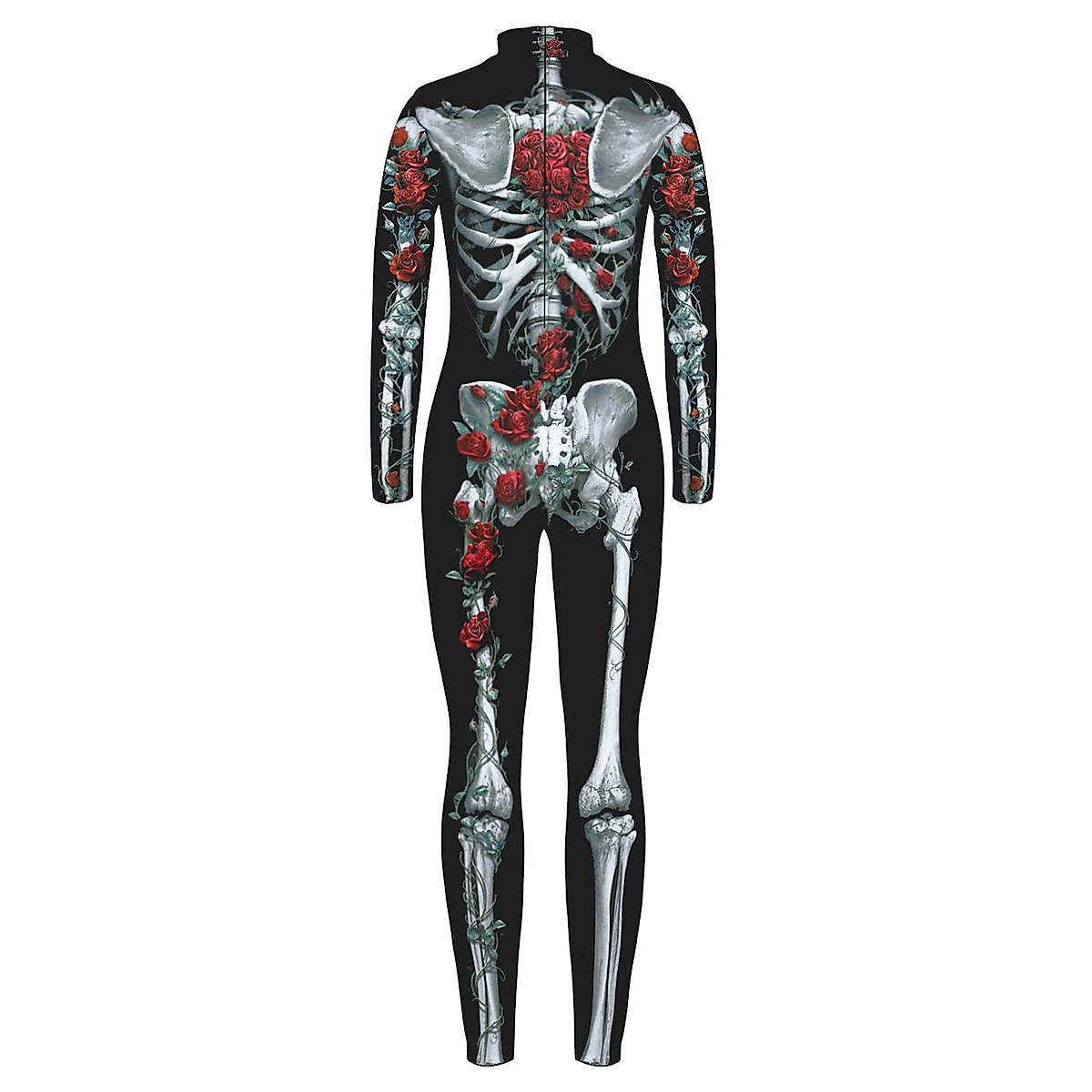 Rose Skeleton Bodysuit Day of the Dead Skull Bone Bodysuit Rose 7-8 Years