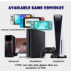 Ourano Xbox Wireless Adapter Compatible with PS4/ Xbox Series X/Xbox Series S/Xbox One/Elite Series 2/ Switch Pro Controller for PS4/Switch/Windows