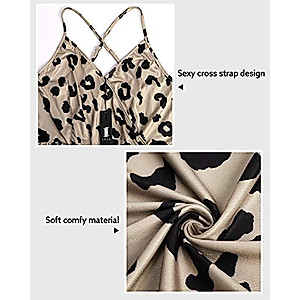 II ININ Women's Deep V-Neck Casual Dress Summer Backless Floral Print Split Maxi Dress for Wedding Beach Party(Floral21,XL)