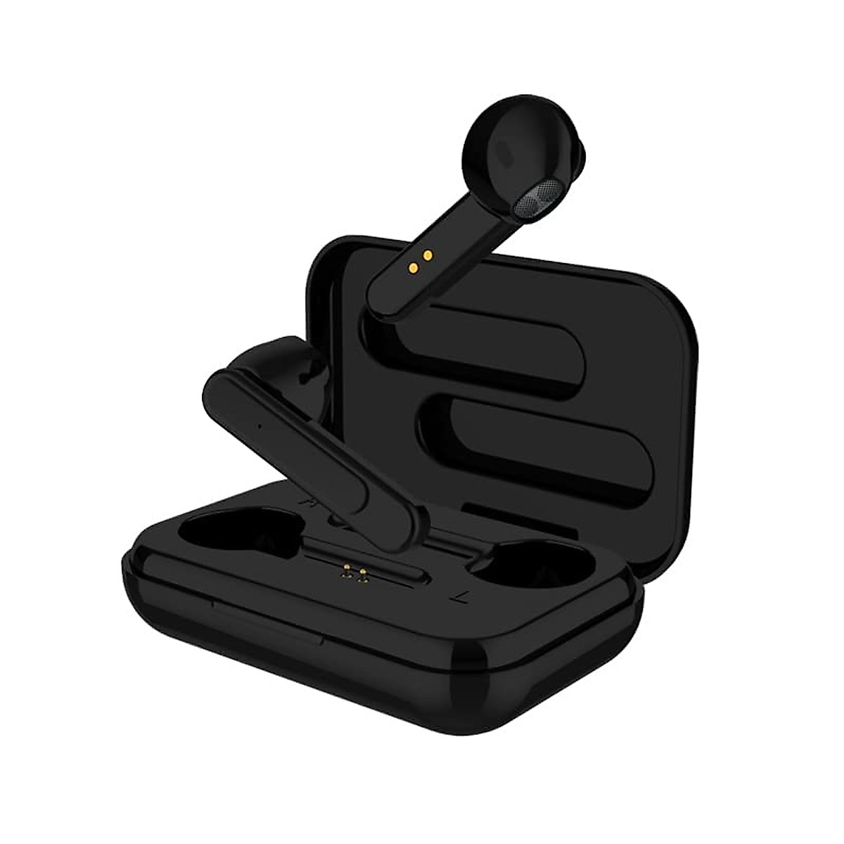 Laud True Wireless Earbuds - Noise Cancelling  Bluetooth Earphones - Smart Touch Control Sound Buds with Charging Case -Built-in Microphone Compatible with iOS & Android - Black