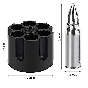 Luxury Whiskey Glass Set of 2, Gift Set in Wooden Box, Includes 6 Whiskey Ice Stones, Velvet Bag and Stainless Steel Tongs. Great Gift for Men, Dad, Christmas.