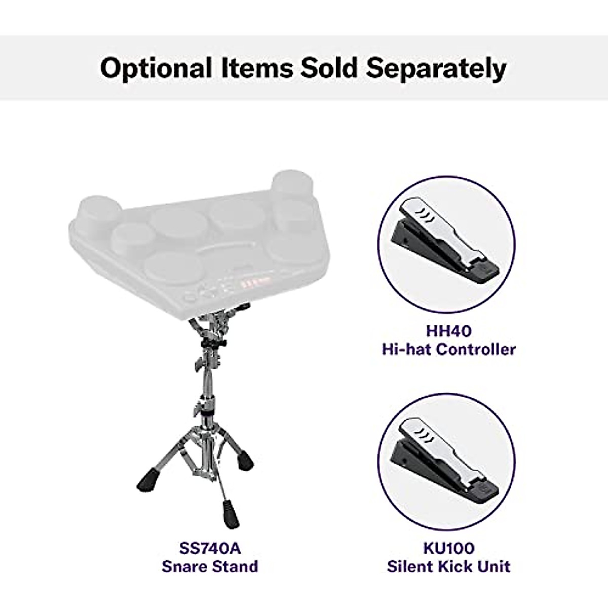 Yamaha DD75 Portable Digital Drums with 2 Pedals, Drumsticks and PA130 Power Adapter