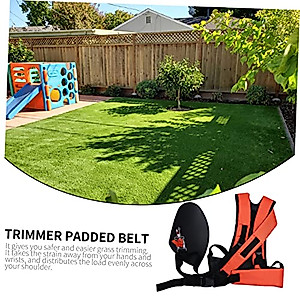 VILLFUL 2pcs Lawn Mower Strap Cinch Belt Belts Garden Brush Shoulder String Brush Cutter Shoulder Strap String Trimmer Harness Brush Cutter Double Shoulder Strap Comfortable Black