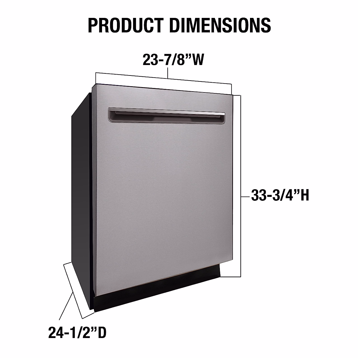 DUURA Elite DE1200DWDSS Dishwasher 24-Inch Built in with 6 Wash Options and 6 Automatic Cycles, Stainless Steel Construction, Electronic Control LED Display, Low Noise Rating, Metallic