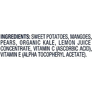 Gerber Baby Food Pouches, Sitter, Premium, Veggie Power, Sweet Potato Mango Pear Kale, 3.5 Ounce (Pack of 12)