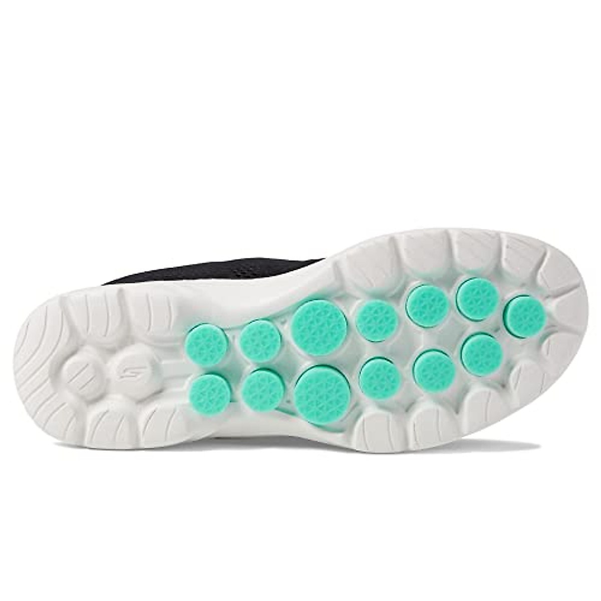 Skechers Women's GO Walk 6-Sky Wind Sneaker, Black/Turquoise, 10