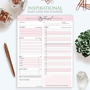 Daily Planner Notepad To Do Schedule- 50 Tear off Premium Stay Focused Made USA 8.5" x 11"