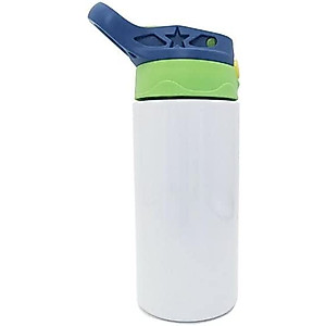 25Pack 12oz Kid sublimation Tumbler Blank Strainght Insulated Cute Sippy Cup Stainless Steel Water Bottle