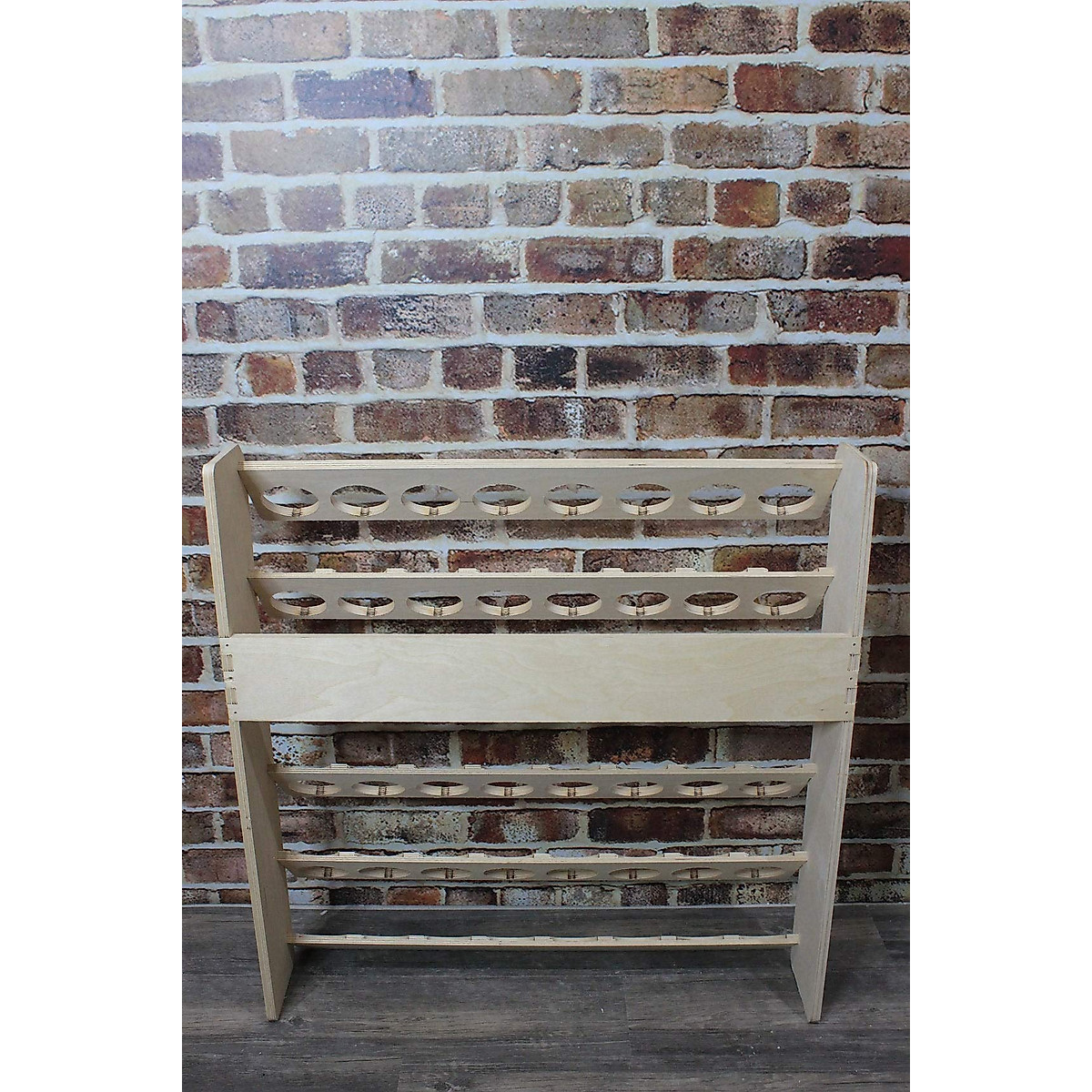 Factory Crafts Spray Can Lube Holder Organization Storage Rack Wood Shelf Case Organizer 40-Slot Plywood