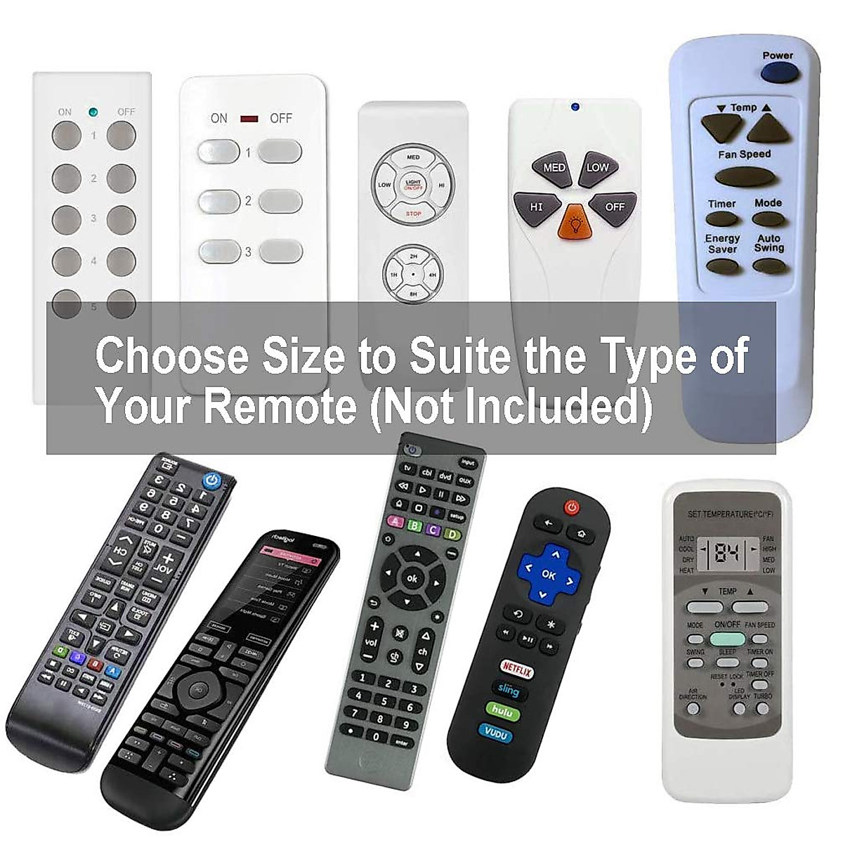 cooler depot 20 pcs Heat Shrink Wrap Bags for Remote Control (4.5X11inch) Clear Dust Proof Protective Case Film Cover Air Conditioner Video TV