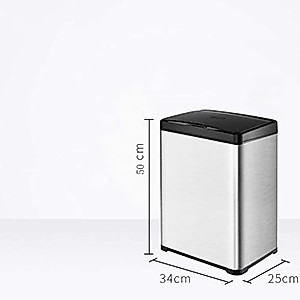 n/a Electric Intelligent Sensor Trash can high-end Large Size Stainless Steel Commercial Hotel Office Home 30 liters
