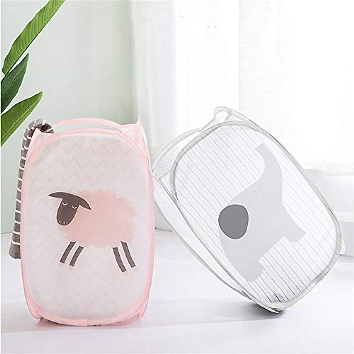 Folding Laundry Basket Storage Bin Bag Hamper Collapsible Clothes Basket Toy Holder Baby Organizer Large Capacity Clothes Box Random Delivery