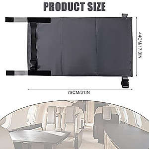 Toddler Airplane Seat Extender, Portable Toddler Airplane Bed Lightweight & Foldable Kids Airplane Footrest Toddler Travel Bed Plane for Kids (Grey)