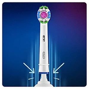 Oral-B Clean Maximiser Electric Toothbrush Heads, 3D White, Whitening Action, Pack of 3, Pack for Letterhole, White