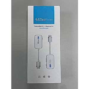 EZCast Wireless HDMI to HDMI Transmitter and Receiver, 1080P 60HZ, Screen Mirror and Extend to TV for Laptop/PC/PS5, 30m HDMI, 40m HDMI, 50m HDMI