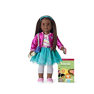 American Girl Truly Me 18-inch Doll #80 with Brown Eyes, Black Hair, and Very Deep Skin with Neutral Undertones, For Ages 6+
