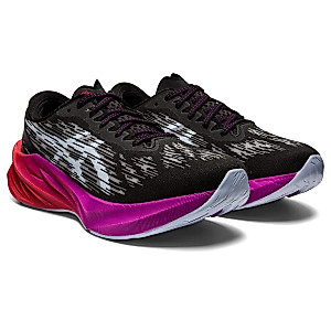 ASICS Women's NOVABLAST 3 Running Shoes, 8, Black/Soft Sky