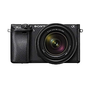 Sony Alpha a6300 Mirrorless Camera Interchangeable Lens Digital Camera with 18-135mm Zoom Lens - E Mount Compatible - Black (Renewed)