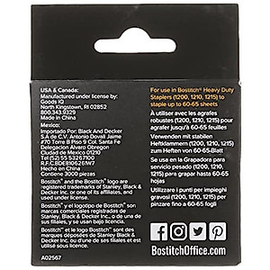 Bostitch 25/10 High-Capacity Staples, 3/8" Leg Length, 3000/Box (1962)