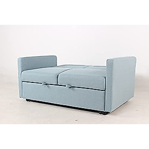 GURLLEU SF6002-LIGHT Sofabed, Light Blue