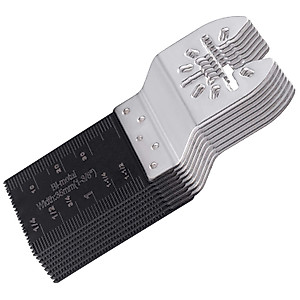 Ettonsun 20Pcs Bi Metal Oscillating Multitool Saw Blades Metal Wood Universal Multi Purpose Tool Blades for Dewalt Fein Multimaster Bosch Dremel Rockwell Ryobi Porter Cable Black&Decker Craftsman etc.