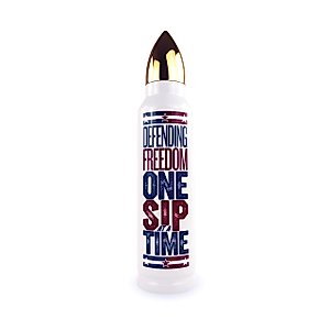 Hogg 32 oz Freedom Bullet Tumbler, 32oz Bottle with Spillproof Lid, Freedom USA Merchandise, Stainless Steel Insulated Travel Mug, America Patriotic Tumblers for Father's Day, Christmas, Birthday