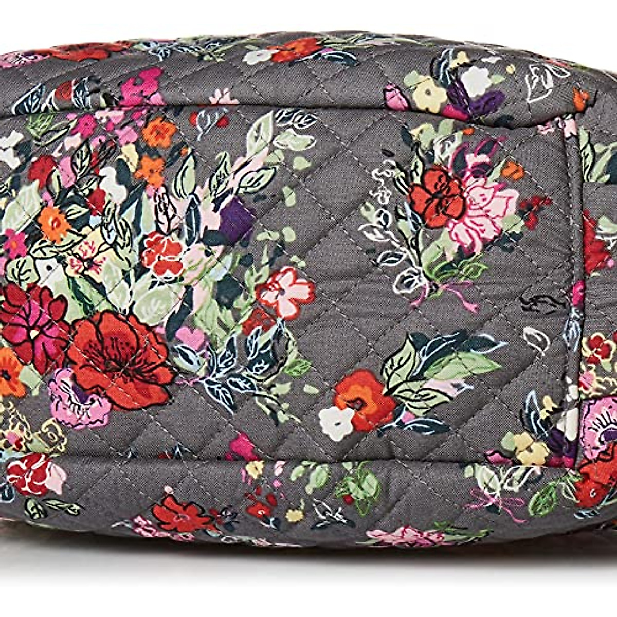 Vera Bradley Women's Cotton on the Go Crossbody Purse, Hope Blooms - Recycled Cotton, One Size