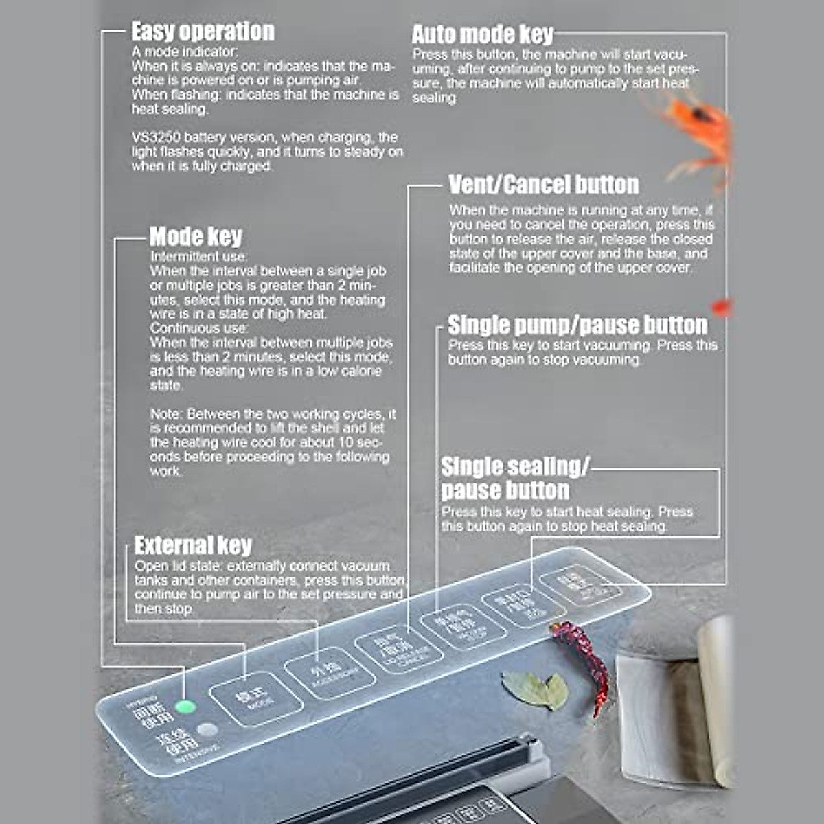 Cosiki Sealing Machine, Leak Proof Food Packing Machine 170W 5mm for Home Use (US Plug 110V)