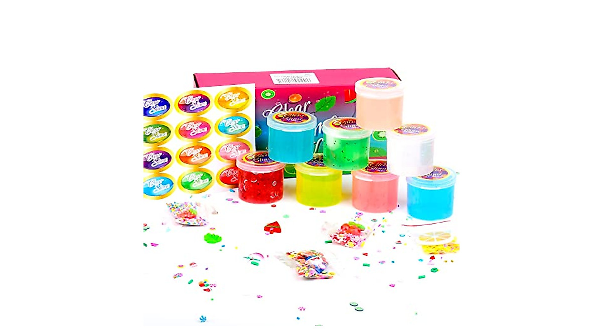 8 Pack Clear Slime Kit - Perfect for Kids' Parties