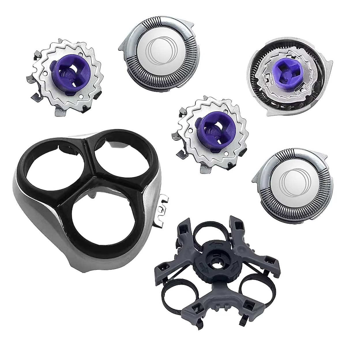 Replacement Complete Head Assembly for Replacing Philips Norelco AT750, AT751, AT752, AT753, AT790, AT810, AT811, AT814, AT815, AT890, AT893, PT710, PT715, PT725, PT730, PT734, PT735, PT860, PT861