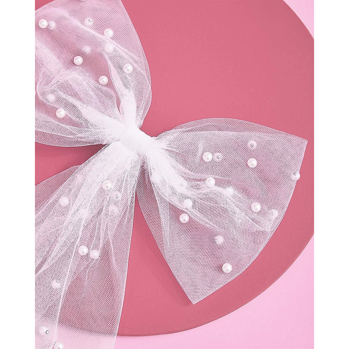xo, Fetti Bachelorette Party Decorations Pearl White Hair Bow - Bride to Be | Bridal Shower Gift, Bridesmaid Favors