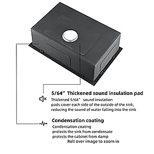 MELANSTAR Drop in Kitchen Sink Single Bowl Stainless Steel Sink Basin with Sink Strainer Waste Basket and Bottom Grid, 27" x 18" x 9" 16 Gauge