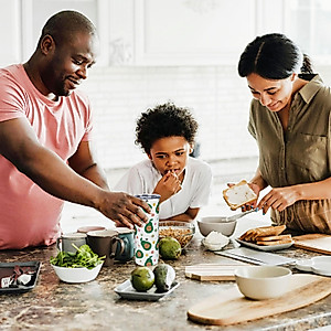 Srucddu 20oz Cute Avocado Insulated Tumbler With Lid and Straw, 3D Print Vacuum Travel Mug Stainless Steel Coffee Cup for Women Girl Gifts