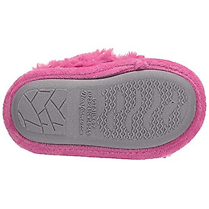 Dearfoams unisex child Slide Slipper, Pink Polish, 1 Big Kid US