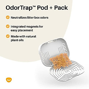 Whisker Litter-Robot 3 Connect Pro Bundle (Grey) Includes Litter-Robot 3, Litter Trap Mat, Fence, Ramp, OdorTrap Pod & 6 Refills, 100 Liners, 6 Carbon Filters, Cleaner Wipes & 1 Year WhiskerCare