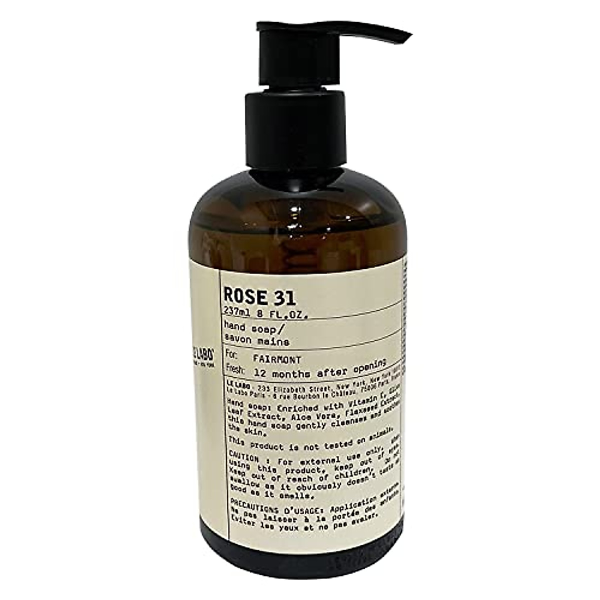 Le Labo Rose 31 Luxury Hand Soap 8 oz Hand Wash